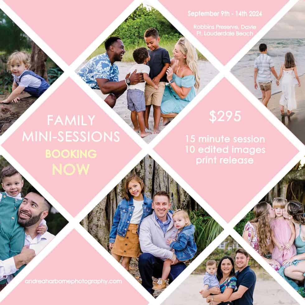 Family Mini Photography Sessions - Fort Lauderdale